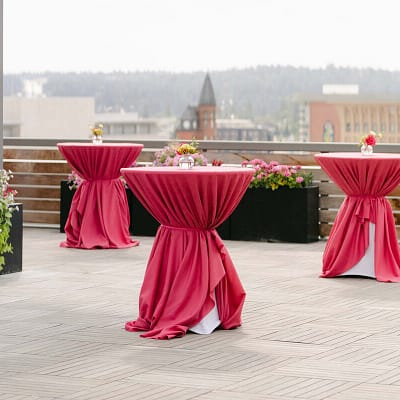36" Round Cocktail Table Rental | Event Rents