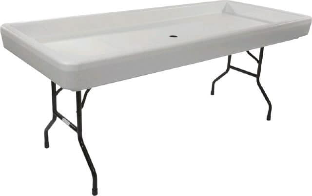 Fill-N-Chill Table - Black, White or Ivory Skirting | Tables | Event Rents